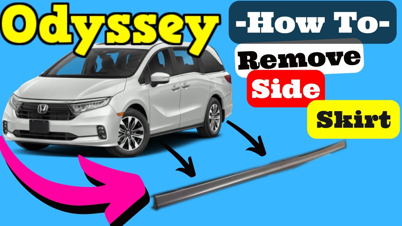 Honda Odyssey Rocker Molding Removal 2018 2019 2020 2021 2022 2023 Side ...