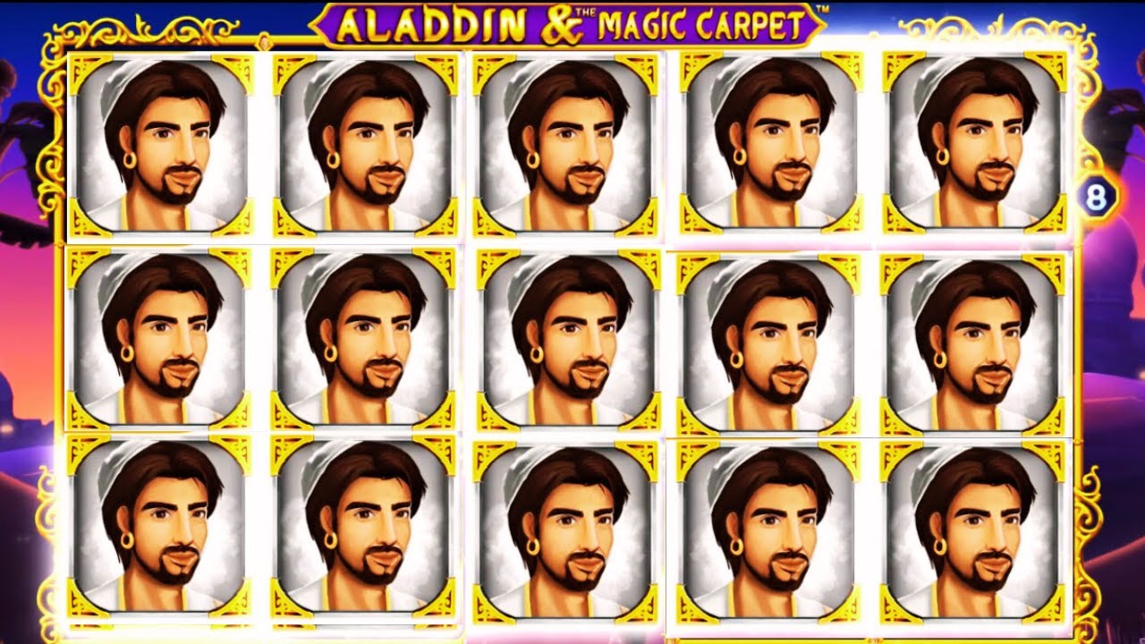 BIG WIN on ALADDIN & THE MAGIC CARPET 🎰 Jackpot Adventure on Synot ...