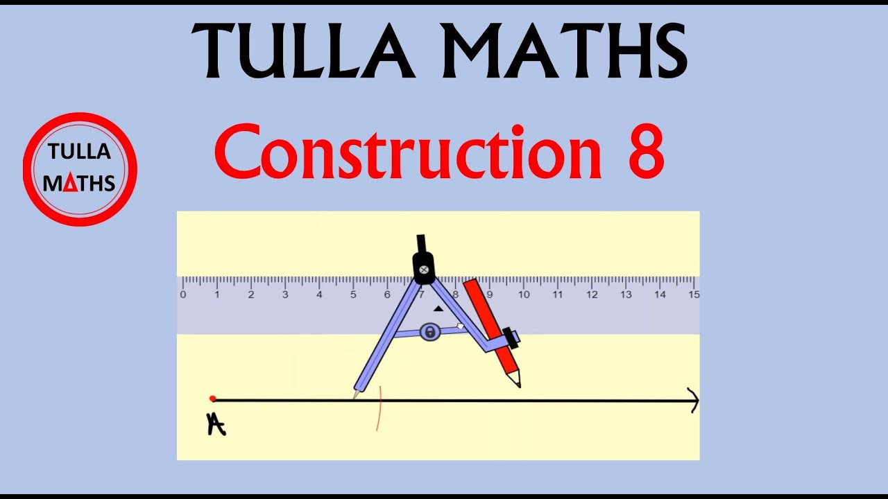 Construction 8. Line segment of given length on a given ray - YouTube