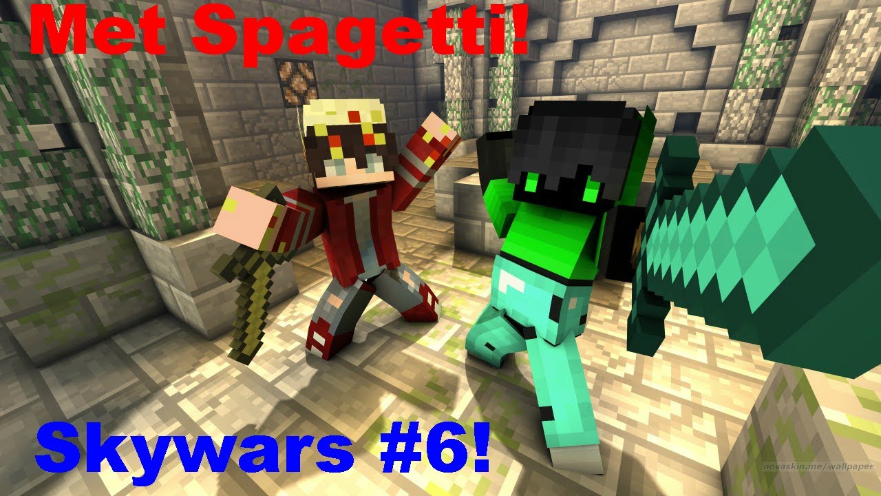 Met Spagetti! (KnockBack Sword) - Minecraft Skywars - YouTube