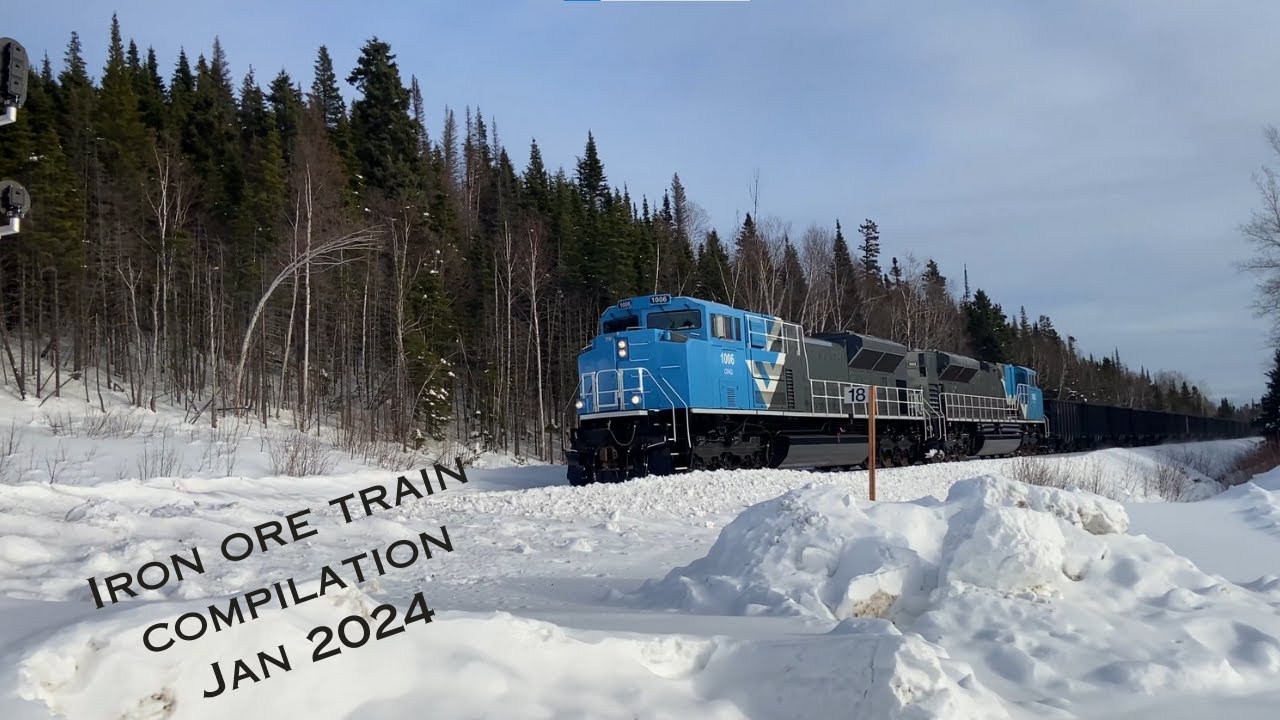 SFPPN Iron Ore train compilation Jan2024 - YouTube