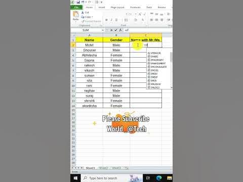 Excel interview question with simple tricks 28 | @World_Tech143 #exceltricks #shortsfeed # ...