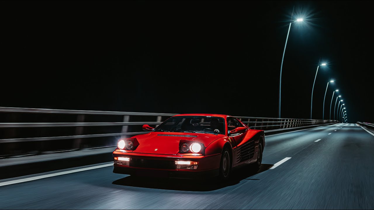 FERRARI TESTAROSSA 🤩 My Test By Night !!! 🪐 🛰️ - YouTube