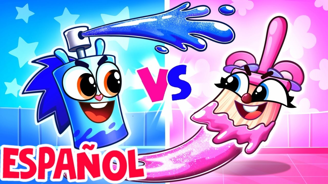 Canción de las habitaciones rosa vs azul | Divertidas canciones para ...