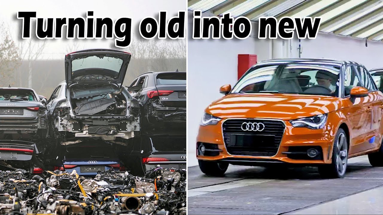 How to recycle an AUDI - Turning old into new - MaterialLoop - YouTube