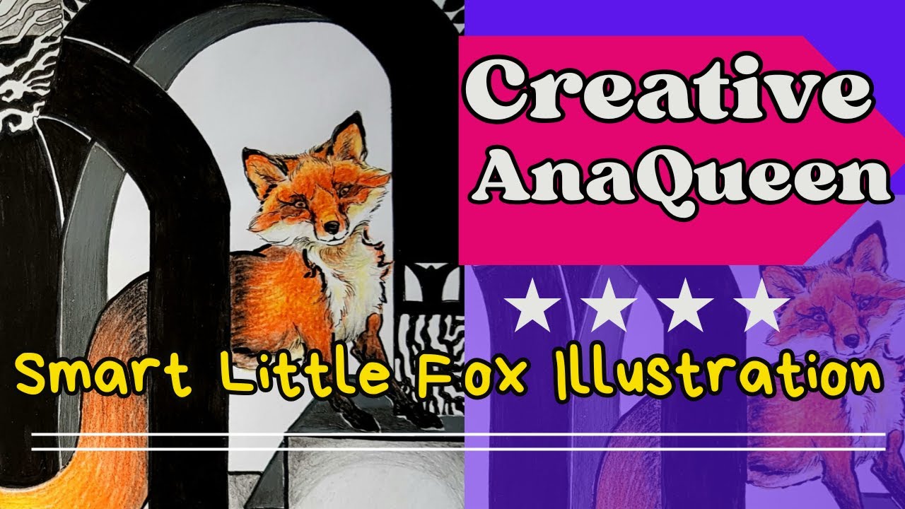 Smart Little Fox Art Illustration - YouTube