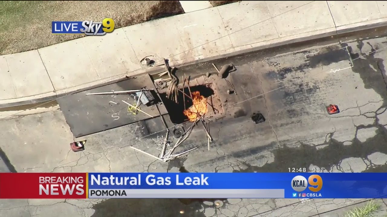 One Hurt In Pomona Gas Leak, Fire - YouTube