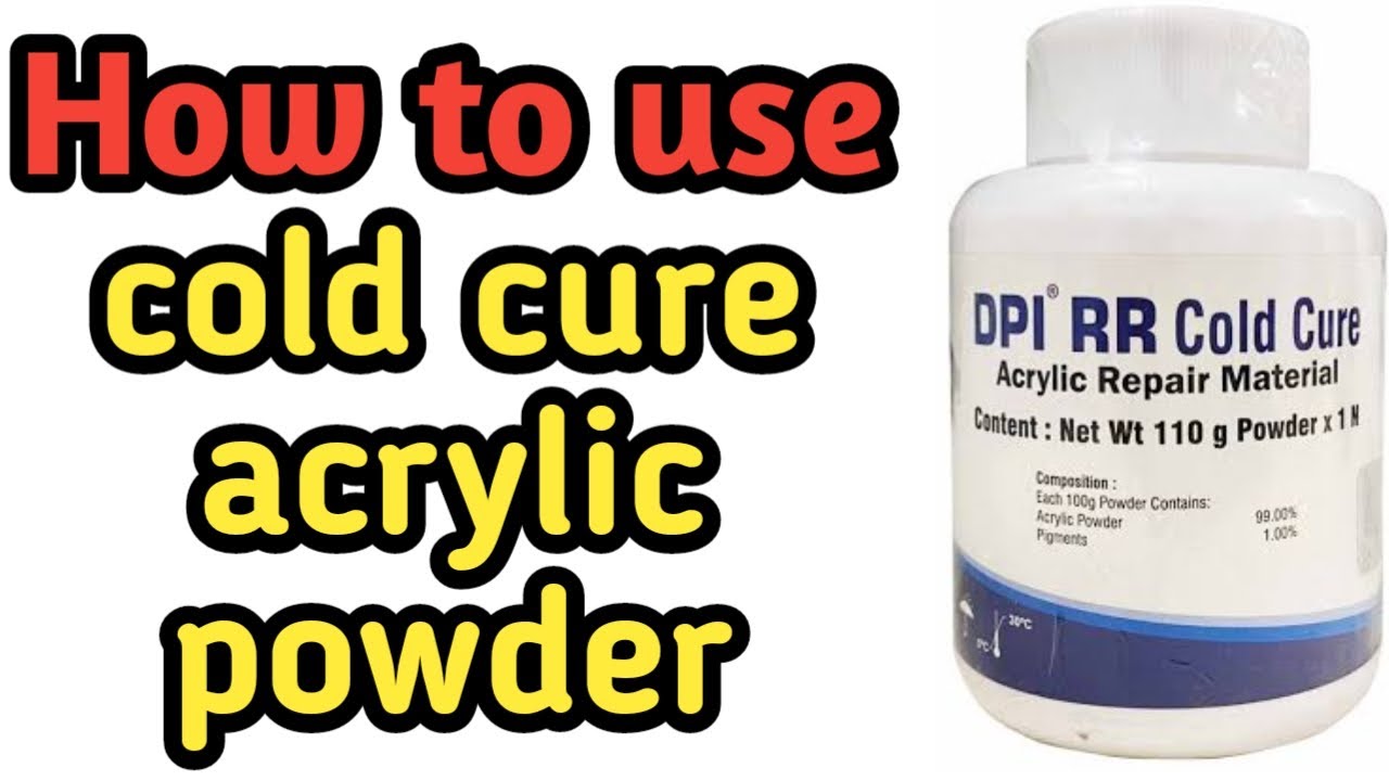 How to use cold cure acrylic powder - YouTube