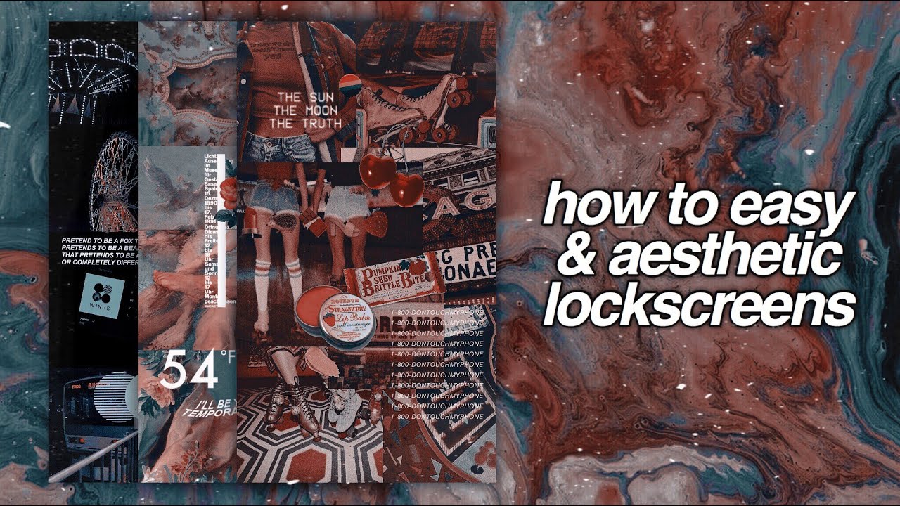 how to easy & aesthetic lockscreen — 𝒑𝒊𝒄𝒔𝒂𝒓𝒕 - YouTube