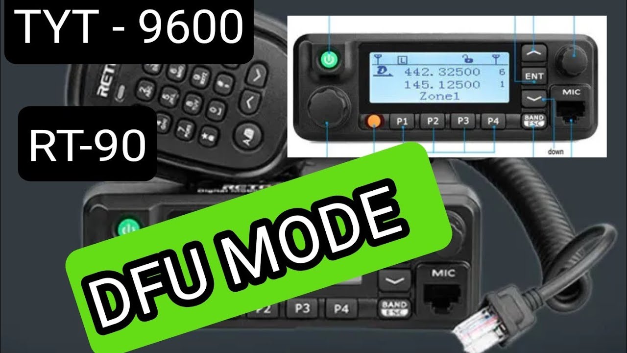 TYT-9600 / RT-90 DFU MODE - YouTube