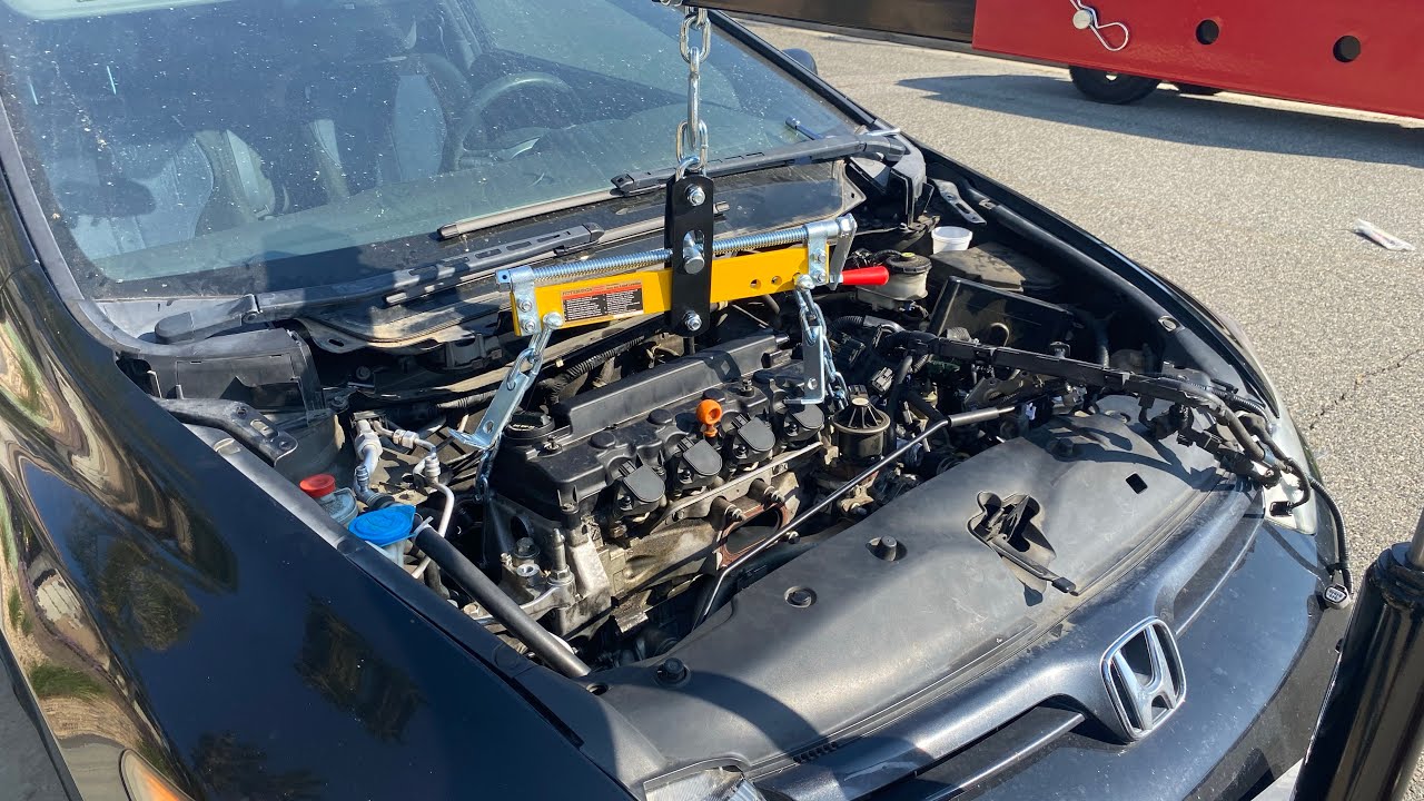 2006-2011 Honda Civic JDM r18 engine swap (engine removal) - YouTube