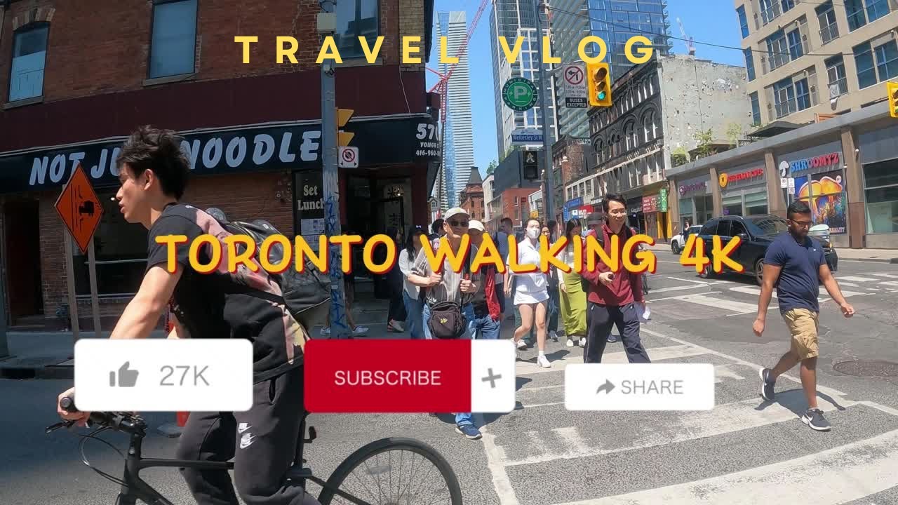 TORONTO SATURDAY WALK 4K - YouTube