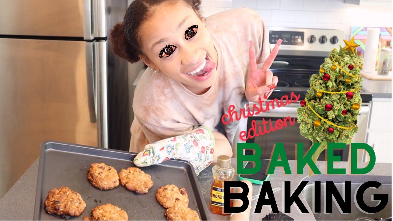 BAKING WHILE BAKED (CHRISTMAS COOKIES) - YouTube