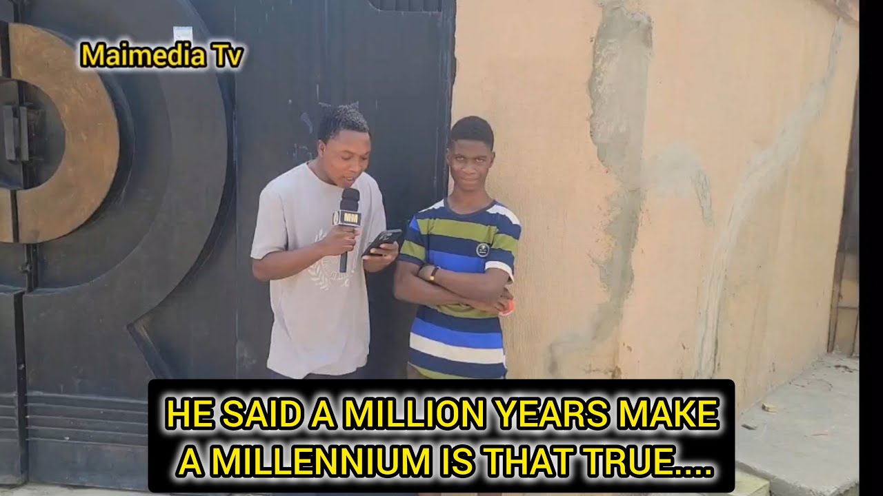 HE SSAID A MILLION YEARS MAKE A MILLENNIUM IS THAT TRUE... - YouTube