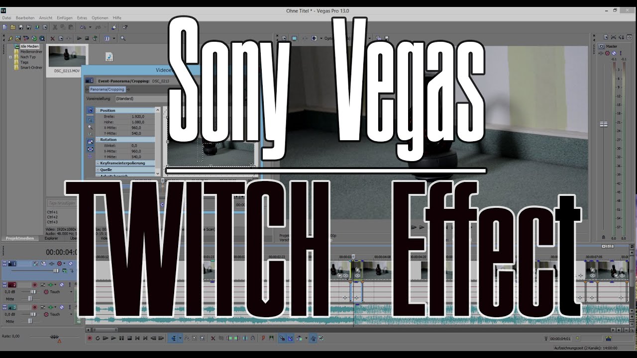 TWITCH Effect || Sony Vegas Tutorial [GERMAN] - YouTube