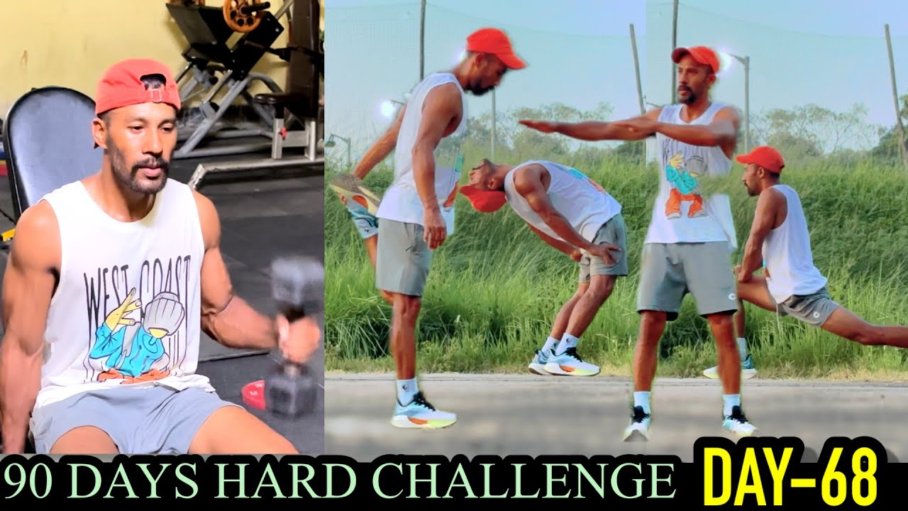 90 days hard challenge Day-68 // gym workout// Lakhan fitness ...