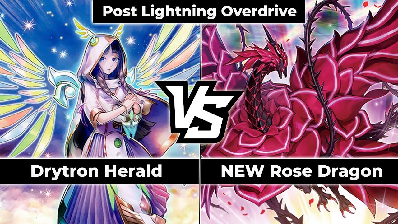 Drytron Herald vs Rose Dragon Post Lightning Overdrive Yugioh Top Decks ...