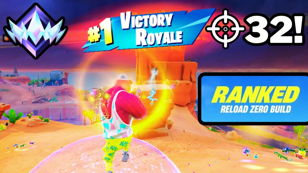 Unbelievable 32 Kill Fortnite *UNREAL* Ranked Reload Zero Build Win ...