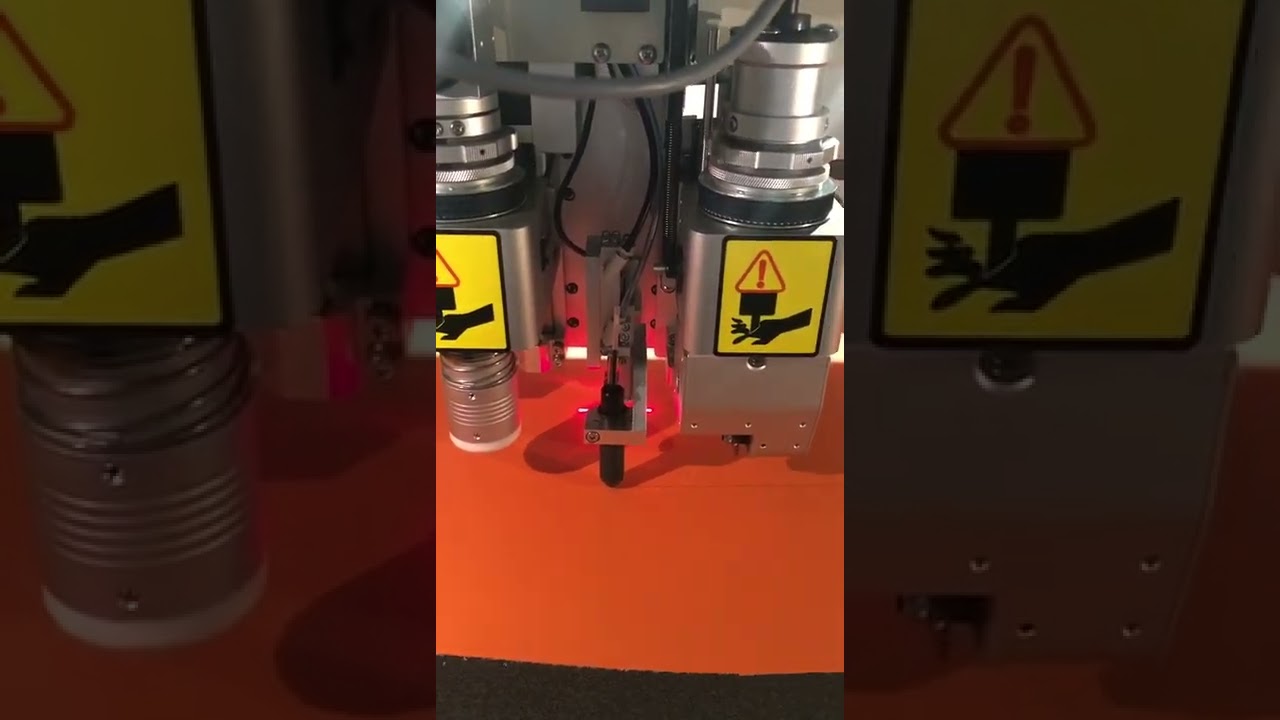 3 blades in 1 auto cutter machine for leather \fabric cutting test ...