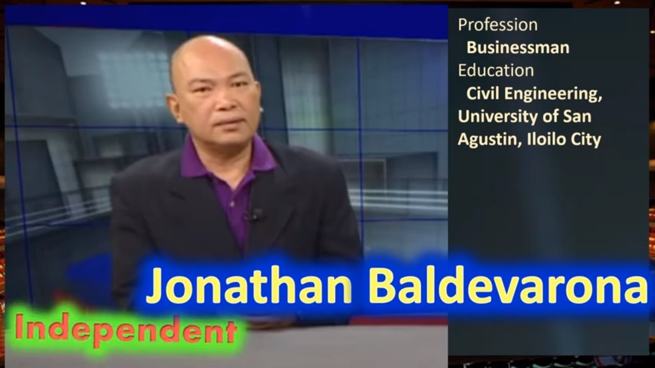 Philippine Senatorial Candidate 2019 | 14 Jonathan Baldevarona ...