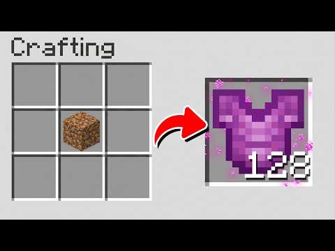 Minecraft, But Dirt Give OP Items..!