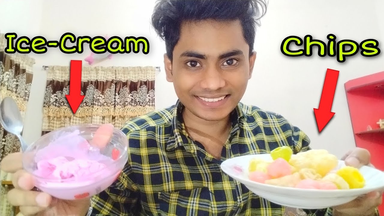 STRAWBERRY ICE-CREAM AND CHIPS ( WOW ) - YouTube