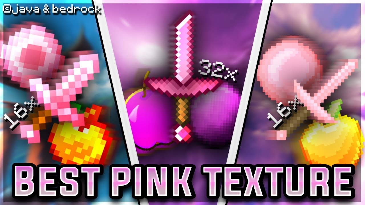 Top 3 Best Pink Texture For Minecraft! Java & Bedrock - YouTube