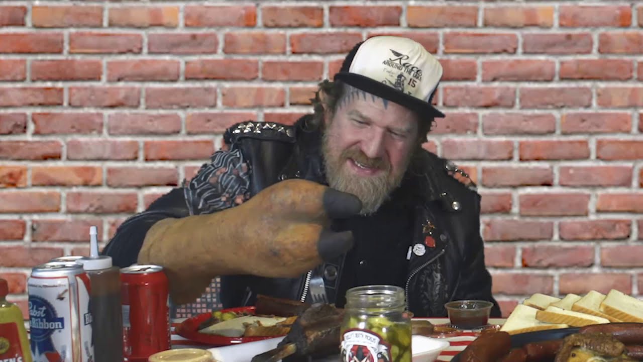 Brent Hinds Turns into PigMan in this hilarious Slaughter Que BBQ Skit ...