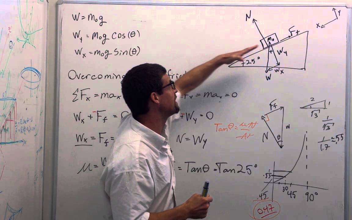 coefficient of friction on ramp - YouTube