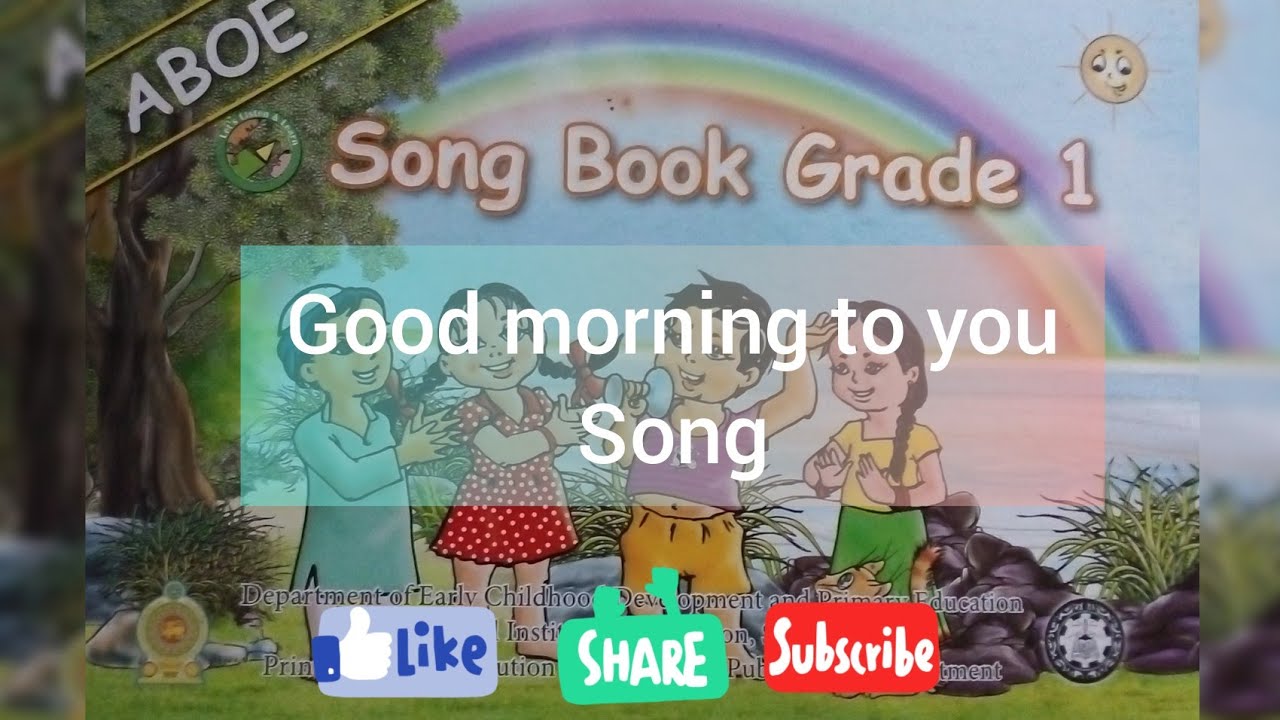 Episode 05 || Good Morning To You Song || Song book || Grade 01 #shorts ...