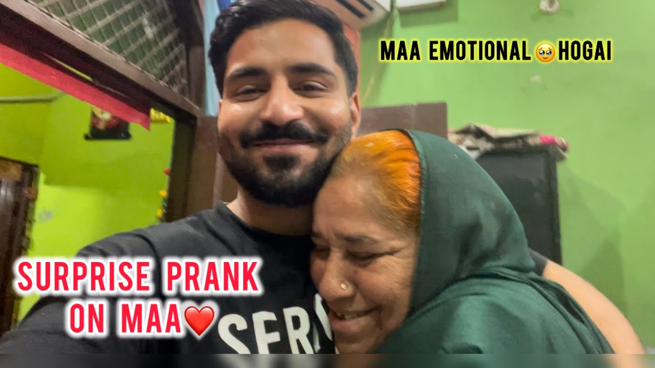 Surprise prank on mummy ️ | maa emotional hogai🥹 | Guru nayyar pranks ...