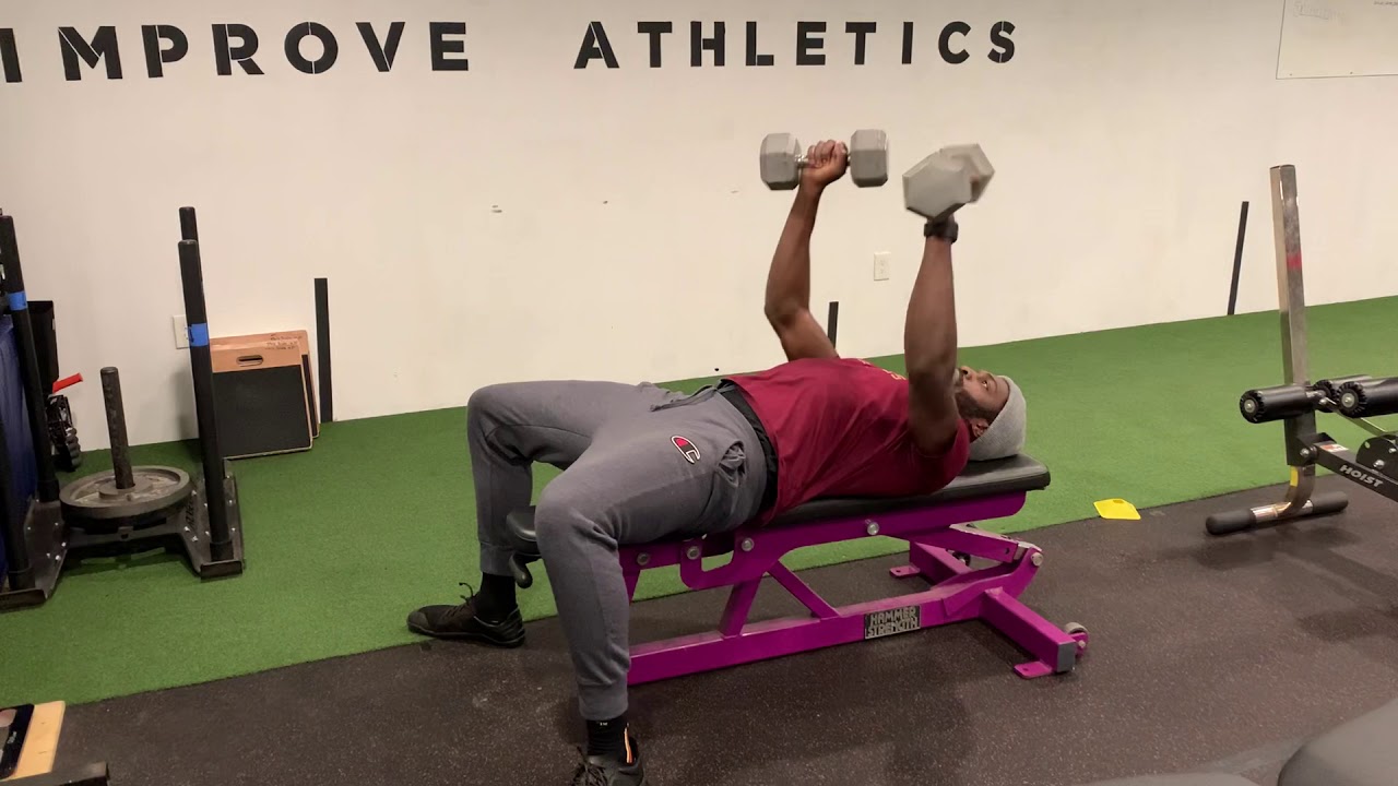 Dumbbell Twisting Flat Press - YouTube