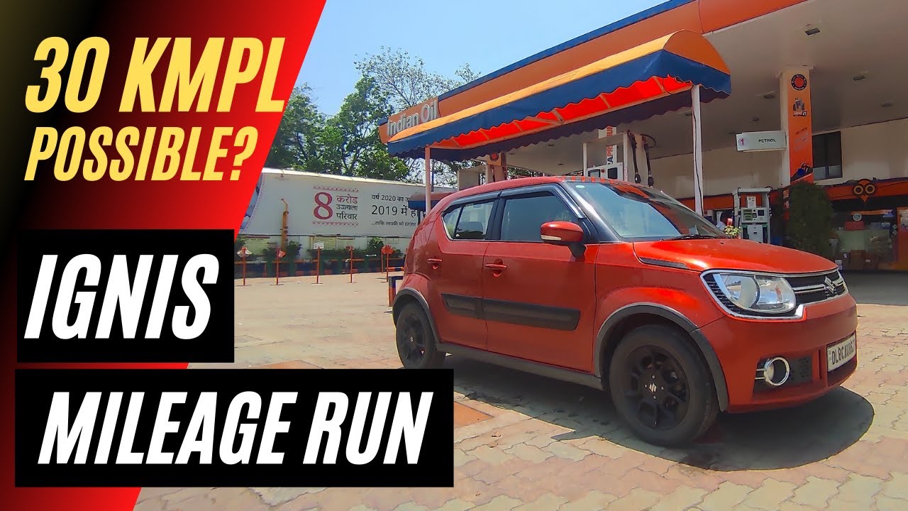 Maruti Ignis Mileage Test || Petrol AMT Automatic Fuel Economy Run ...
