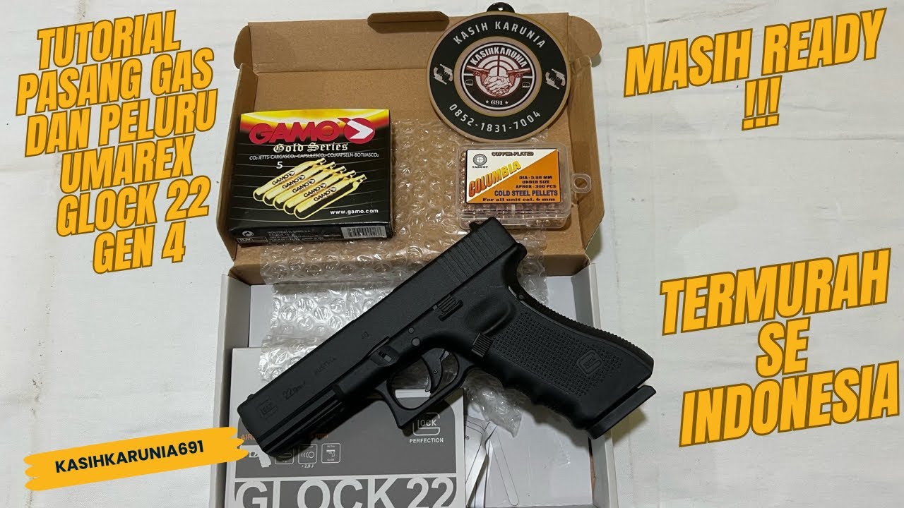 TUTORIAL PASANG GAS DAN PELURU UMAREX GLOCK 22 / G22 GEN 4 #viralvideo ...