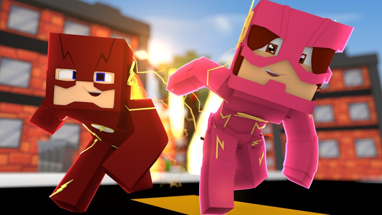 Minecraft: FLASH GIRL - TREINANDO COM O FLASH #5 - YouTube