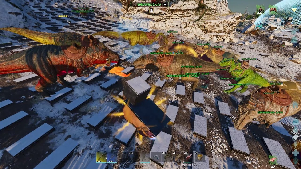 Ark ASA official pvp | Party fob highlight - YouTube