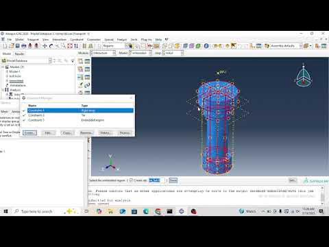 Abaqus-Embedded Constraint - YouTube