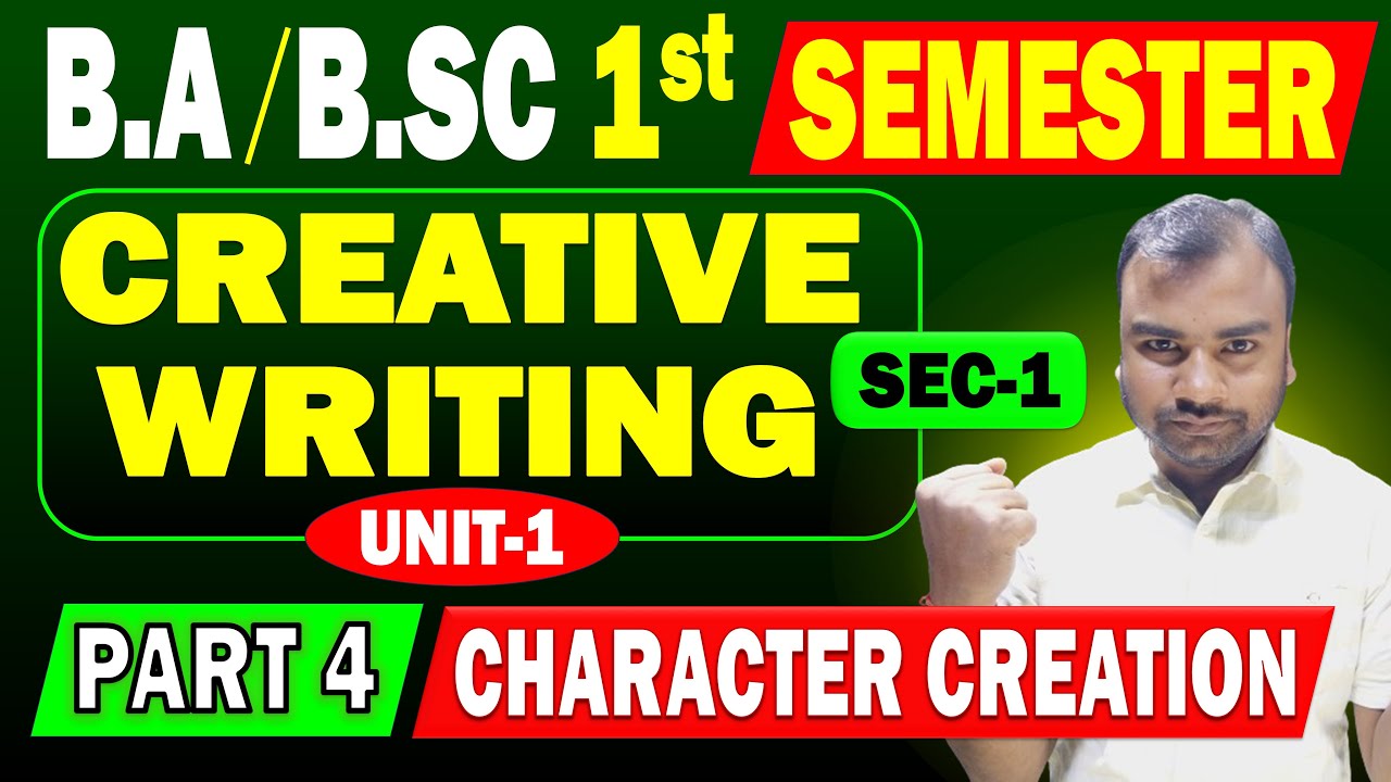 Sec Creative Writing 1st semester Unit 1 | Craft of Writing | Creative ...