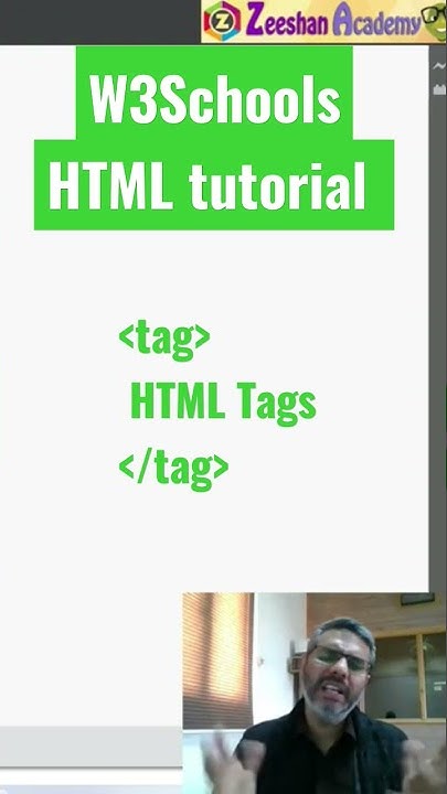 HTML Tags | W3Schools HTML Tutorial #w3schools #html #htmlcss #webdevelopment #shorts - YouTube