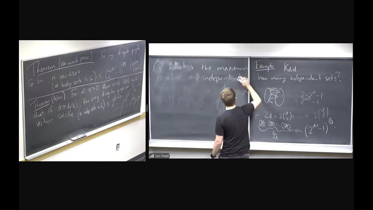 Extremal Combinatorics Lecture 30: Counting Independent Sets with Containers - YouTube