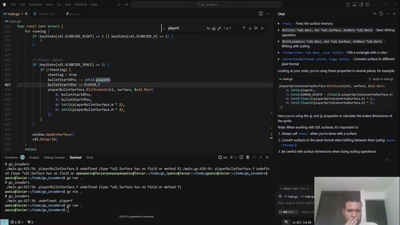 Day 1: Space Invaders Clone with Go / SDL2 - YouTube