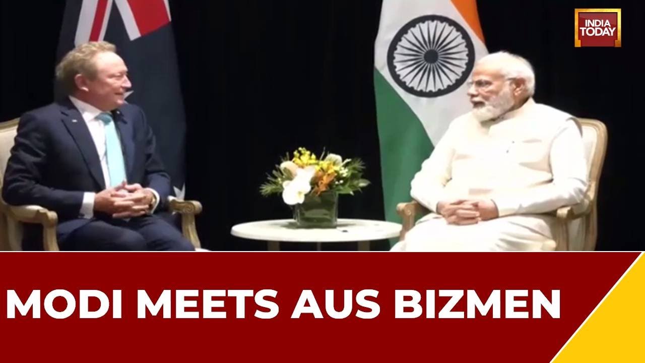 PM Modi Kickstarts Sydney Visit, Meets Australian CEOs | PM Modi In Australia - YouTube