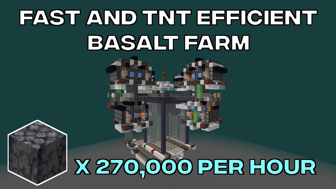 Fast And TNT Efficient Basalt Farm - YouTube