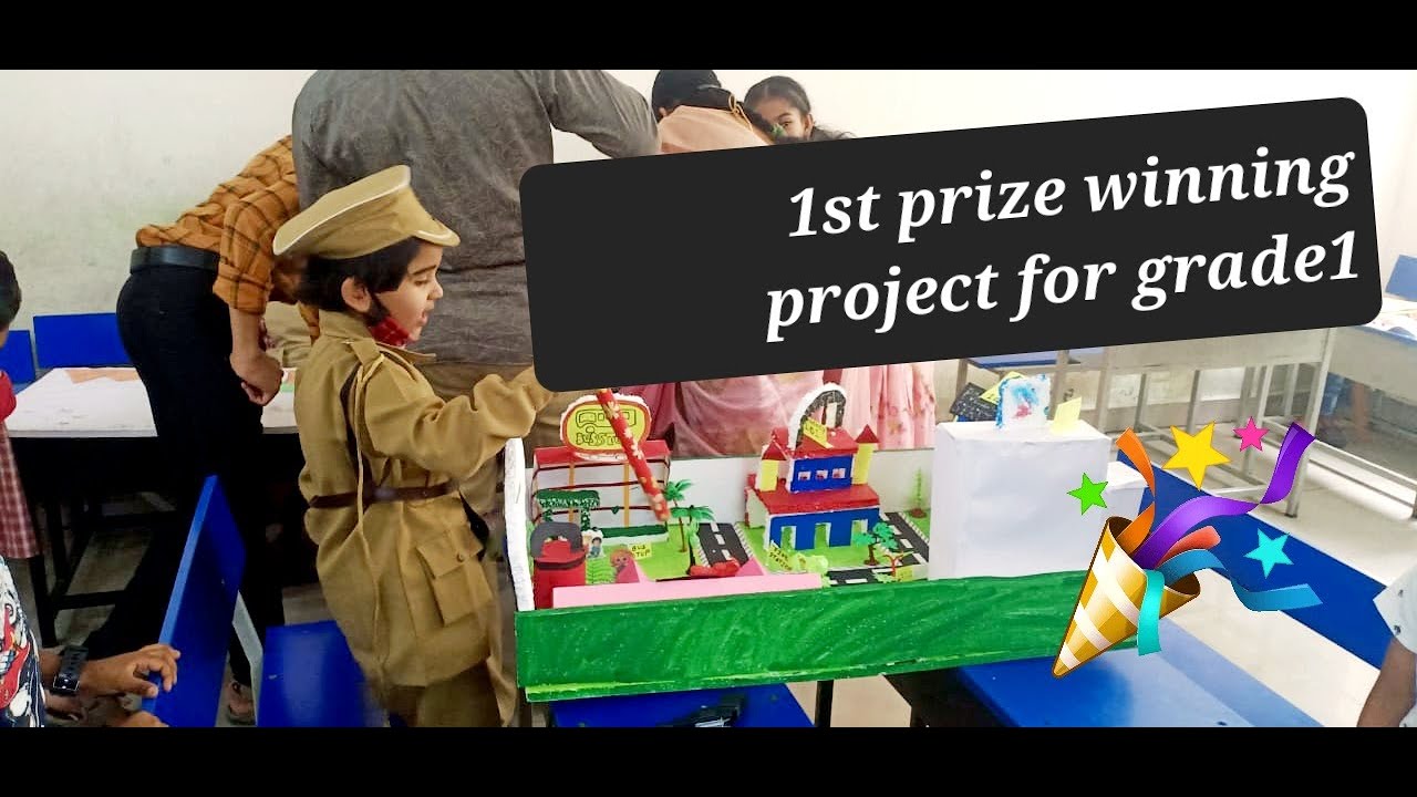 first prize winning science day project for grade 1 | 1st prize project ...