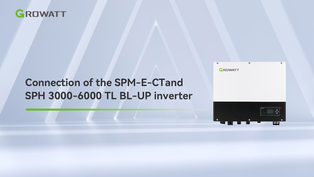 Connection of the SPM-E-CTand SPH 3000-6000 TL BL-UP inverter ...