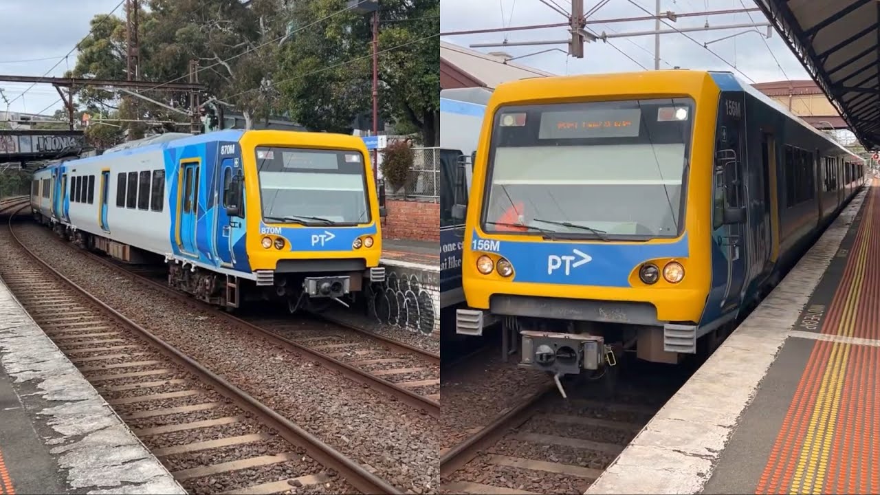 Two Metro X'Trapolis Trains at Hawthorn Station - YouTube