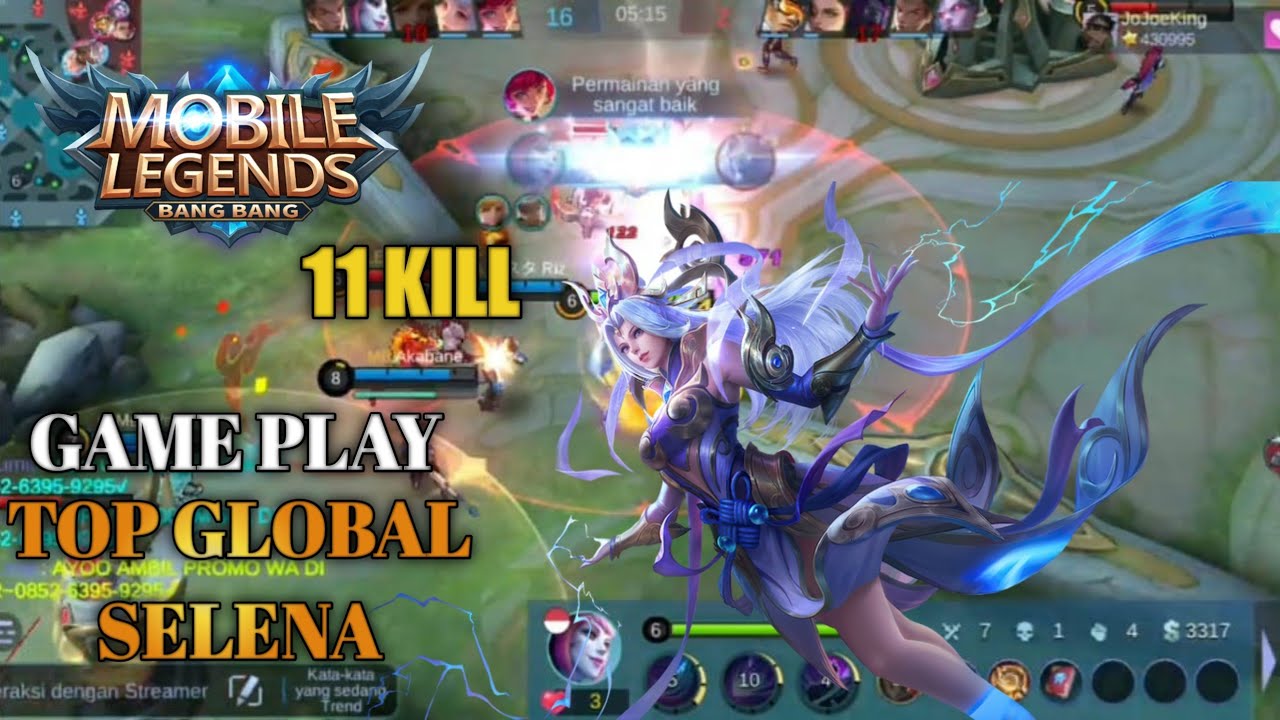 GAMEPLAY SELENA | TOP GLOBAL | BUILD TOP ASSASSIN/MAGE 2022 | TOP ...