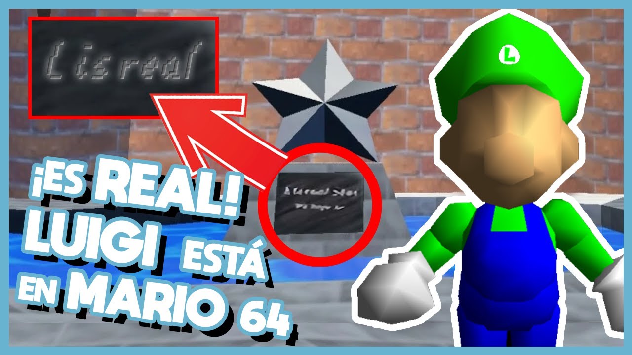 LUIGI en Super Mario 64 es DESCUBIERTO casi 25 Años Después (L Is Real ...