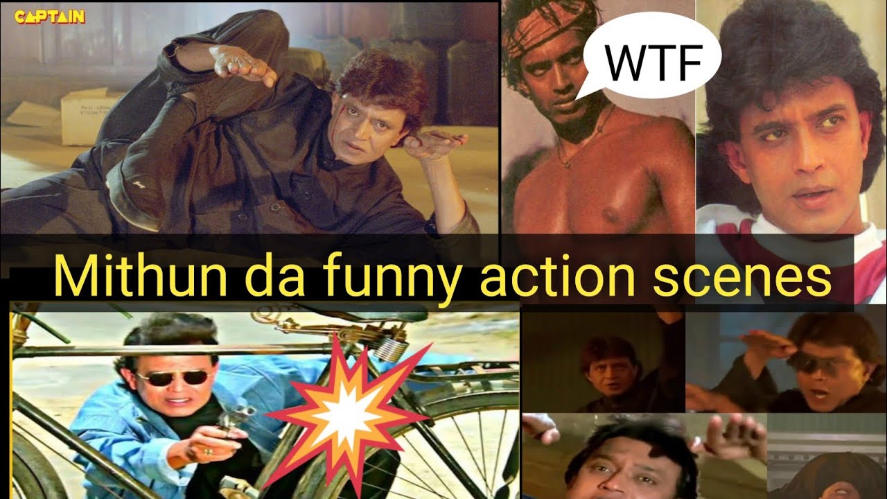 Mithun da funny action movie scenes - YouTube