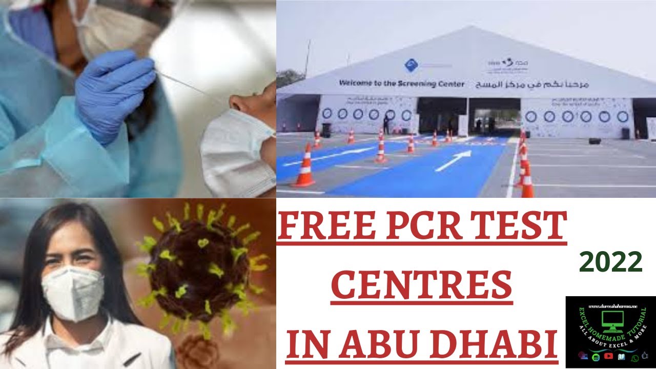 FREE PCR CENTERS IN UAE 2022 ll weekly free PCR test centers in UAE ll ...